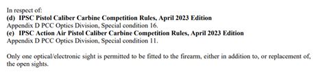 Ipsc Pcc Optics Rule Clarification Uspsaipsc Rules Brian Enoss