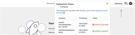 Amplify Stuck At Deploying After Updaterollbackcomplete · Issue 409 · Aws Amplifyamplify
