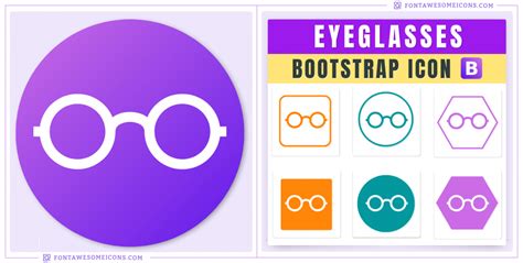 Bootstrap Eyeglasses Icon Bi Bi Eyeglasses Icon Code Css Html