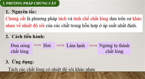 Giáo án PowerPoint Phương pháp tách và tinh chế hợp chất hữu cơ Chân trời sáng tạo Hóa