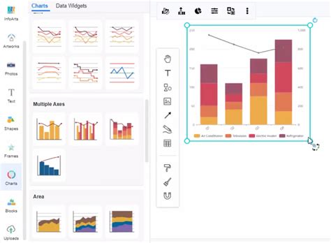 create a stacked column and line chart visual paradigm blog