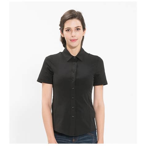B102ts 블랙 검정 여성 반팔 단색 블라우스 1674089547 티마스터