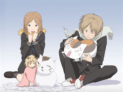 Natsume Takashi Nyanko Sensei Taki Tooru And Tama Natsume Yuujinchou Danbooru