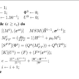 Modified Fixed Point Algorithm I Stands For The Iteration Number MSM Download Scientific