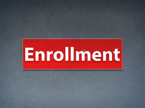 Enrollment Red Banner Abstract Background Stock Illustration Illustration Of Word Entry