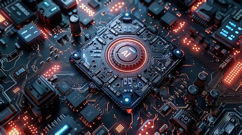 Premium Photo Ai Artificial Intelligence Technology Microchip Background