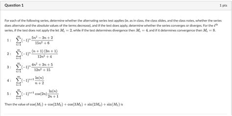 Solved Question 1for Each Of ﻿the Following Series
