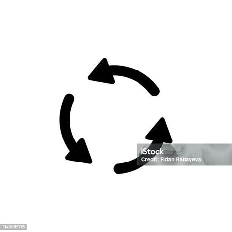 회전 화살표 아이콘입니다 기호와 기호는 웹 로고 모바일 앱 Ui Ux에 사용할 수 있습니다 반복에 대한 스톡 벡터 아트 및 기타 이미지 Istock