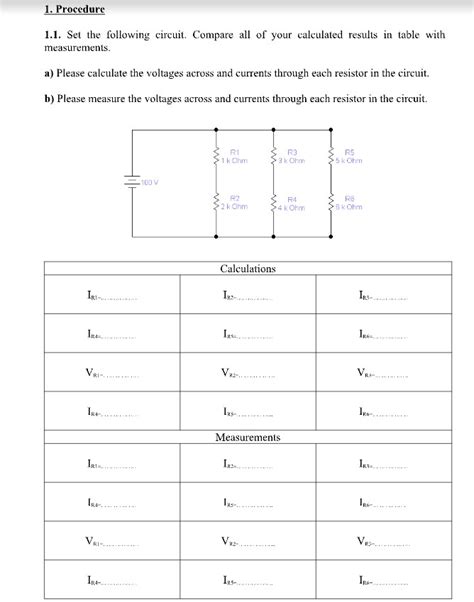 Set The Following Circuit Compare All Of Your Chegg Com