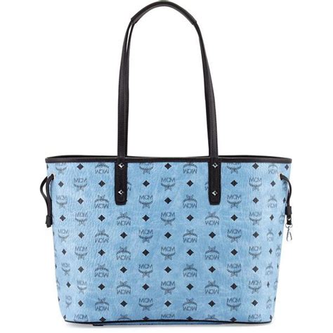 Mcm Custom Shopper Project Visetos Reversible Tote Bag Reversible