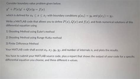solved consider boundary value problem given below