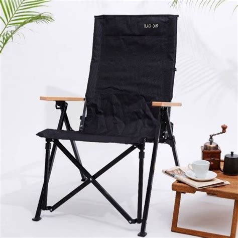 พร้อมส่ง New เก้าอี้ปรับระดับ ผ้าoxford900d เก้าอี้แคมป์ปิ้ง เก้าอี้สนาม Black X Camp