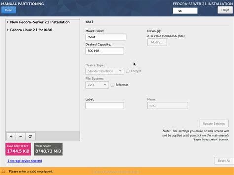Fedora 21 Server Installation Guide With Screenshots