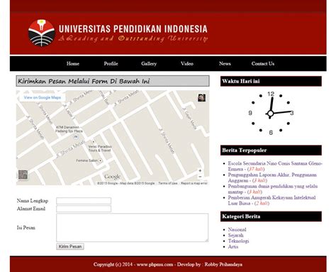 Web Portal Berita Sederhana Dengan Php Dan Mysql
