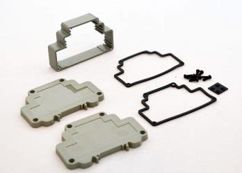 DMX Extruded Aluminum DIN Rail Enclosure Bud Industries