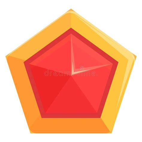 Ruby Gemstone Jewelry Icon Cartoon Vector Front Chain Stock Vector Illustration Of Interior