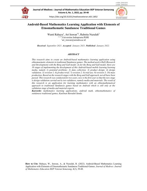 pdf android based mathematics learning application with elements of