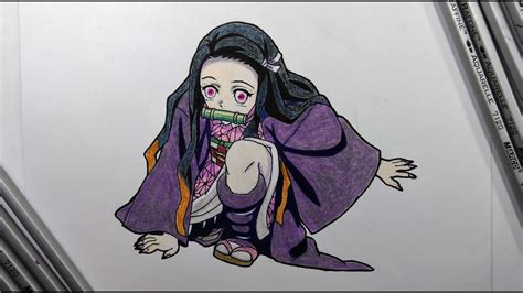 Как нарисовать Незуко Камадо How To Draw Nezuko Demon Slayer Kimetsu No Yaiba Youtube