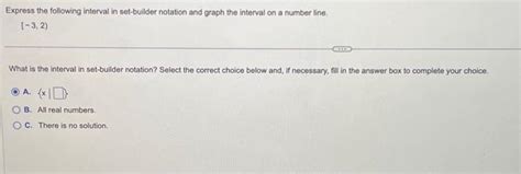 Solved Express The Following Interval In Set Builder Chegg