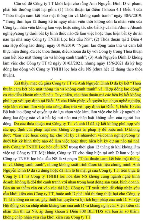 Bản án Số 03 2023 LĐ Pt Ngày 10 1 2023 Của Tand Tỉnh Th “… Do Các Thỏa