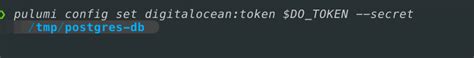 Deploying A Database Cluster On DigitalOcean Using Pulumi