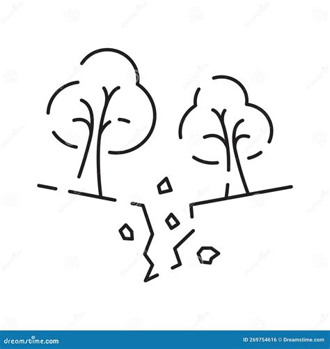 Earthquake Line Icon Pray For Turkey Central Fault Line Centerline