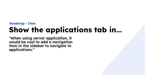 Show The Applications Tab In Servers When Using Applications Ploi Roadmap