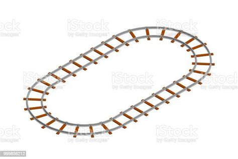 철도 트랙 프레임입니다 흰색 배경에 고립 3 차원 벡터 그림입니다 0명에 대한 스톡 벡터 아트 및 기타 이미지 0명 3차원 형태 강철 Istock