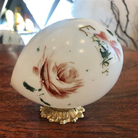 Antique Vintage Milk Glass Easter Egg Etsy