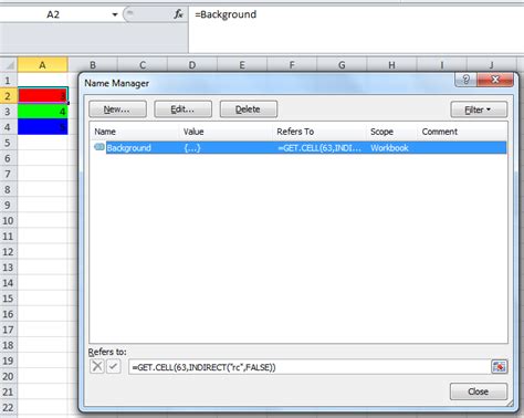 Excel Formula To Get Cell Color Edureka Community