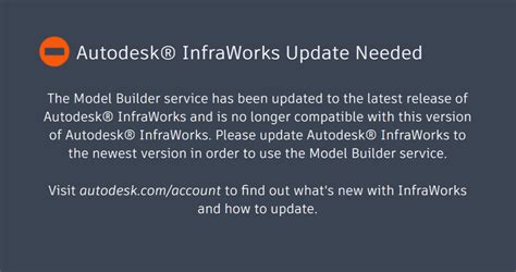 Autodesk Infraworks Update Needed When Attempting To Use Infraworks