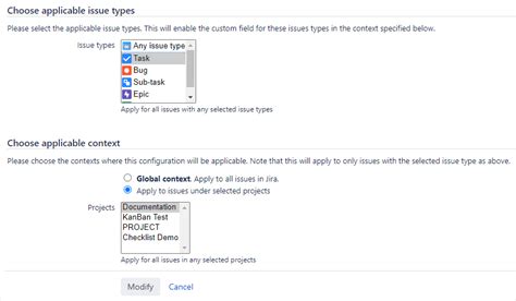 Creating Different Default Local Items For Different Issue Types In Multiple Projects