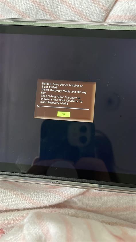 Default Boot Device Missing Rsteamdeck