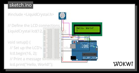 Display Seconds On Lcd16x2 Wokwi Esp32 Stm32 Arduino Simulator