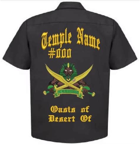 Masonshriner Walking Shirt Custom Embroidered Full Back Masonic