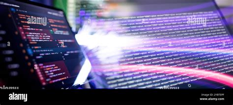Computer Script Programming Code Abstract Screen Of Software Developer