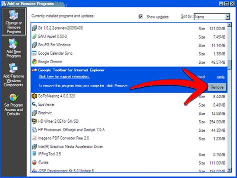 How To Uninstall The Google Toolbar 8 Steps With Pictures