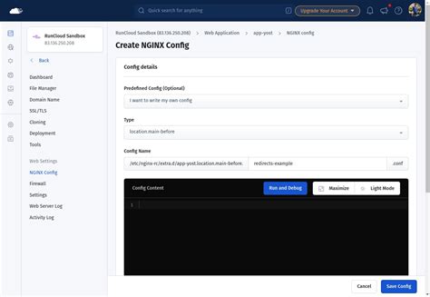 creating redirects with nginx temporary and permanent runcloud docs