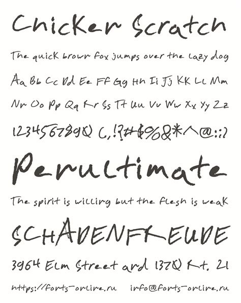 Chicken Scratch Font