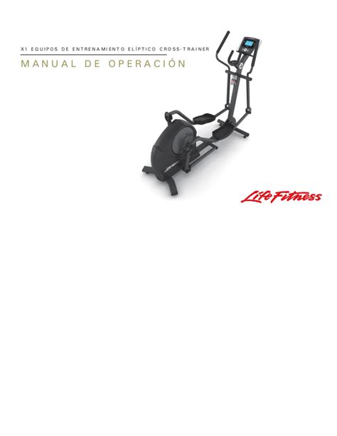 Life Fitness Elliptical Trainer User Manual