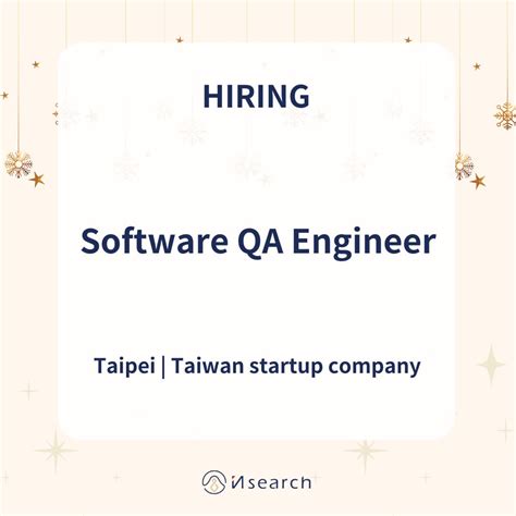 Software Qa Engineer Insearch 卓恩管理顧問有限公司