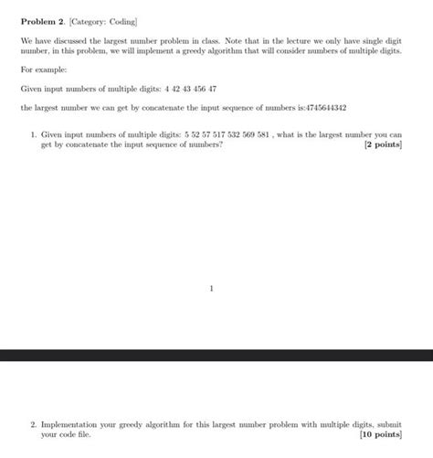 Solved Problem 2 Category Coding We Have Discussed The