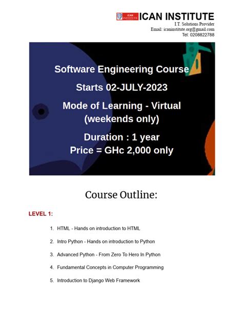 Software Engineering Course Pdf