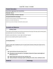 Assessing Impact On Babe Learning DIM 3 Task 1 Assessment Planning Lesson Plan Docx
