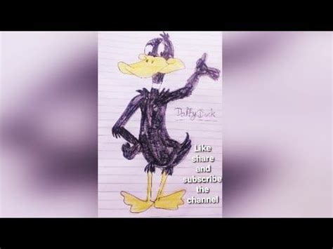 How To Draw Duffy Duck Sketch Art Drawing Theartworldrenusuryavanshi