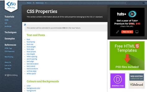 20 Best Css Reference Websites Css Author
