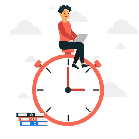 Premium Vector Working Time Concept