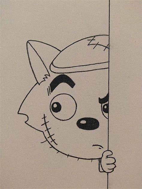 灰太狼的简笔画大全可爱简单（高清18张）简笔画图片大全