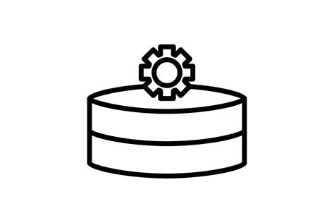 Database Line Icon Graphic By Roughen Glyph Creative Fabrica