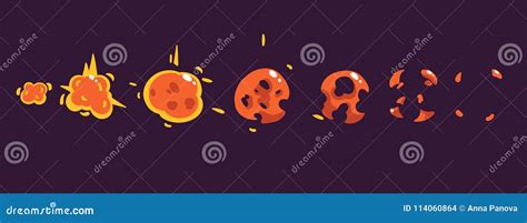 Explode Effect Animation Sprite Sheet Of Explode Animation For Game